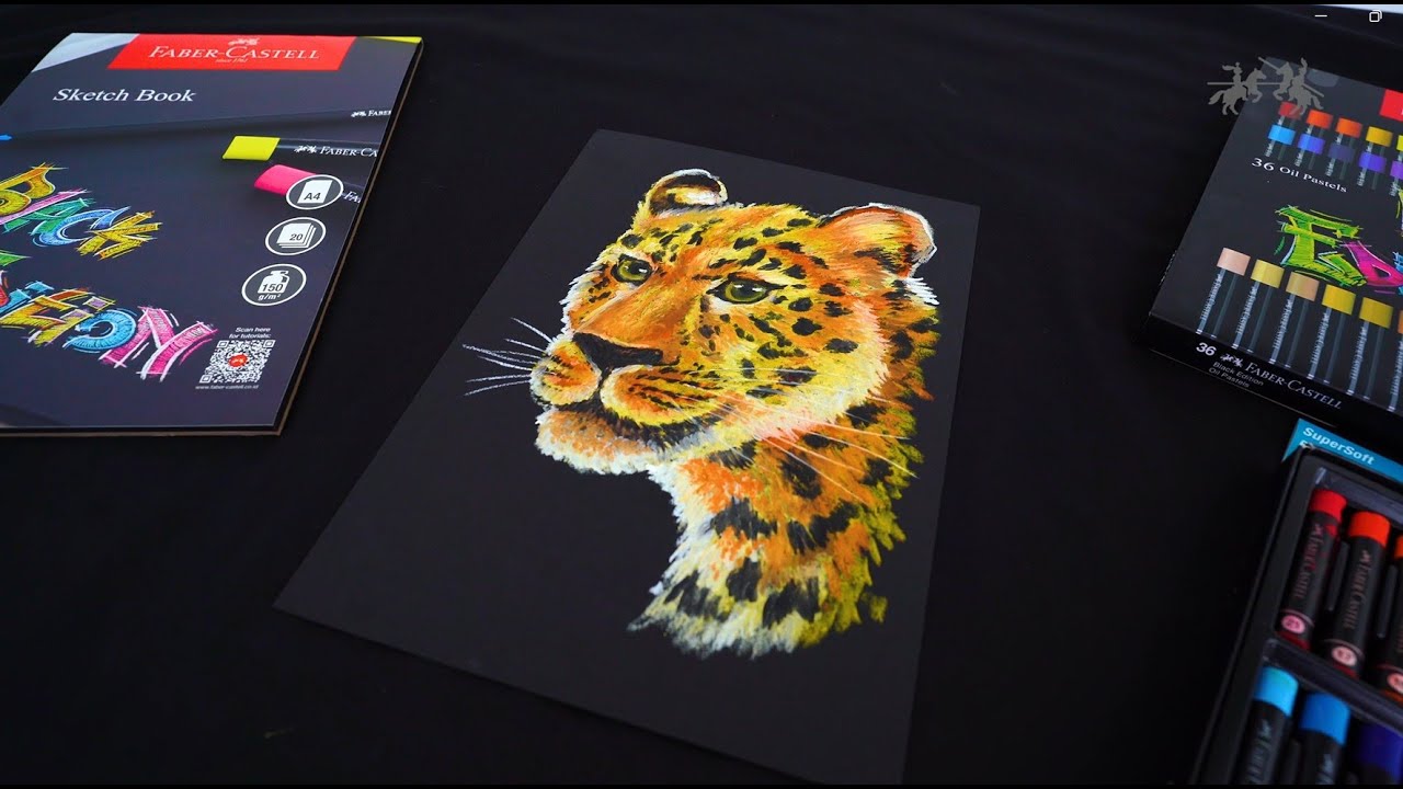 Tutorial Stippling Technique using Black Edition Oil Pastel - YouTube