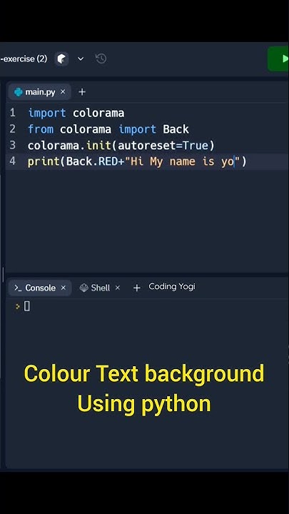 How To Print Colour Text Using Python Coding Pythonprogramming