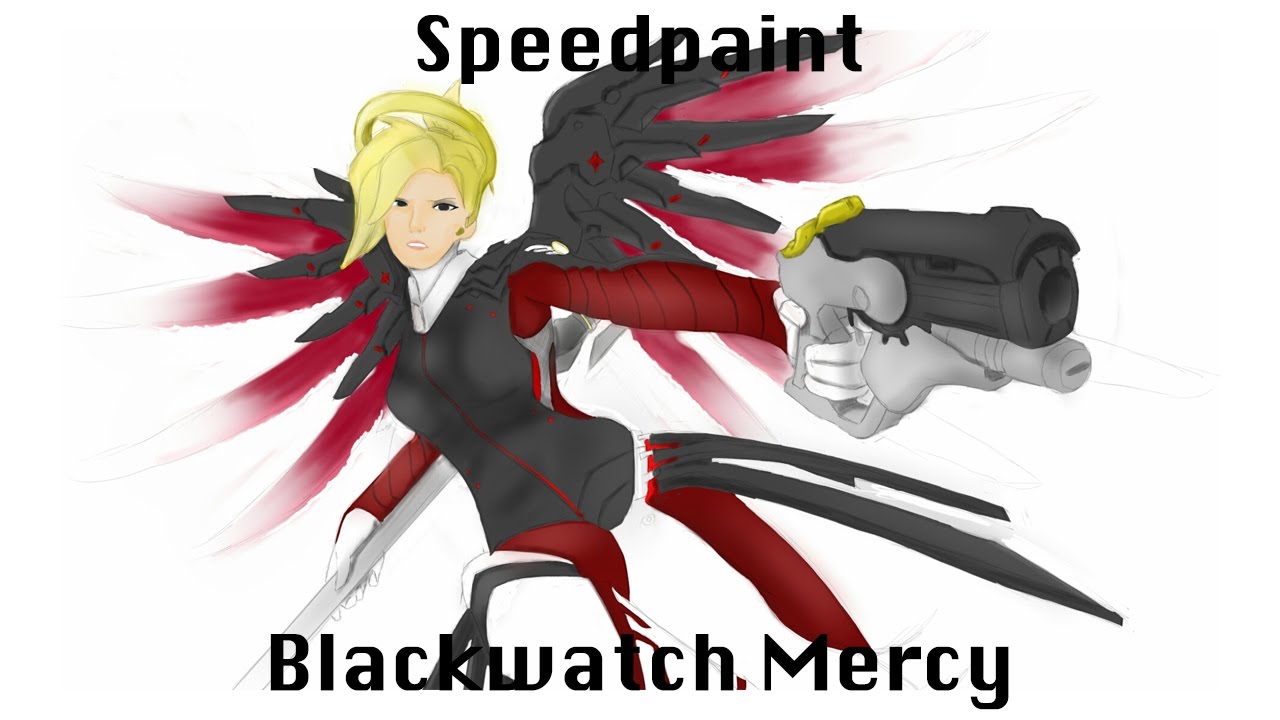 Overwatch Blackwatch Mercy (Speedpaint) - YouTube