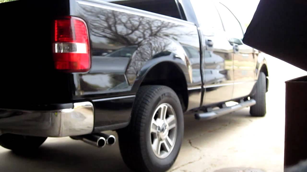 2007 F150 with Magnaflow 12468 & true duals - YouTube