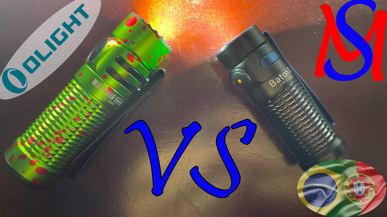 Olight Warrior Nano vs Baton 3 - YouTube