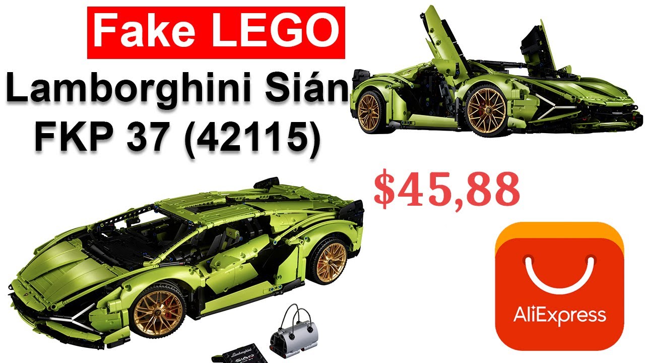 Is fake Lego from AliExpress worth it? Lamborghini Sián FKP 37 (42115 ...