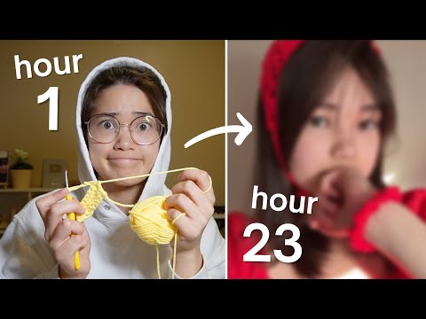 I learned how to crochet in 24 hours