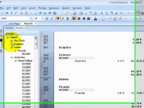 Crystal Report / Total calculation & Calculos Totales - YouTube