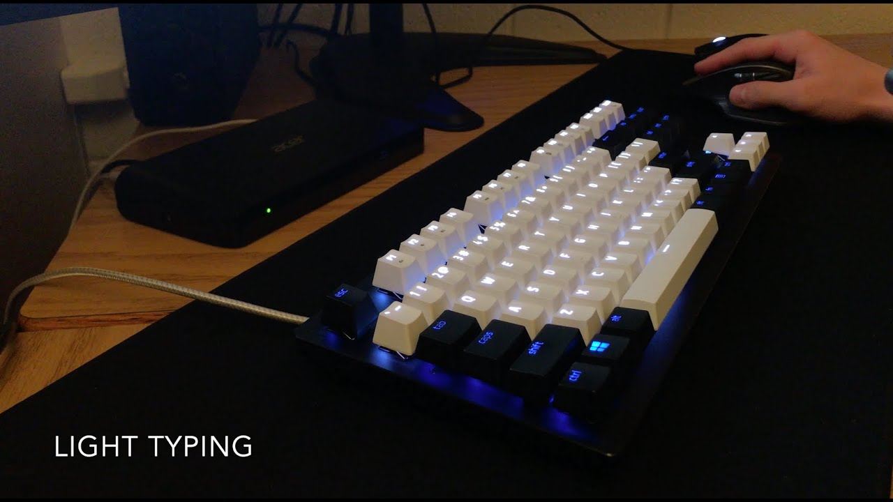 What a modded Razer Huntsman TE sounds like. - YouTube