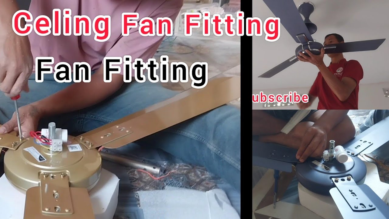 Ceiling fan fitting || Fan fitting || Nogo fan thepamani || ceilingo ...