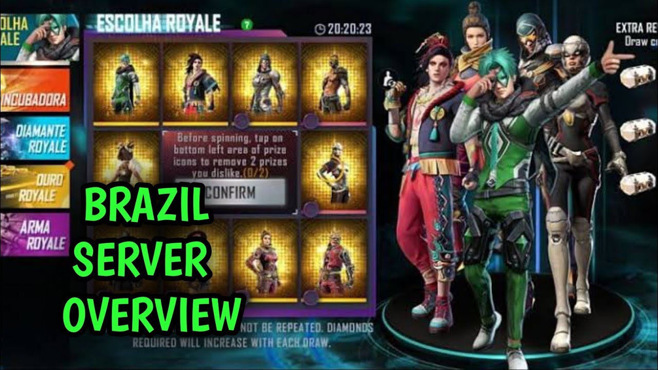 Free fire Brazil server review || Brazil server New Event || - YouTube