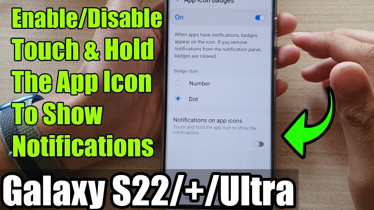 Galaxy S22/S22+/Ultra: How to Enable/Disable Touch & Hold The App Icon ...