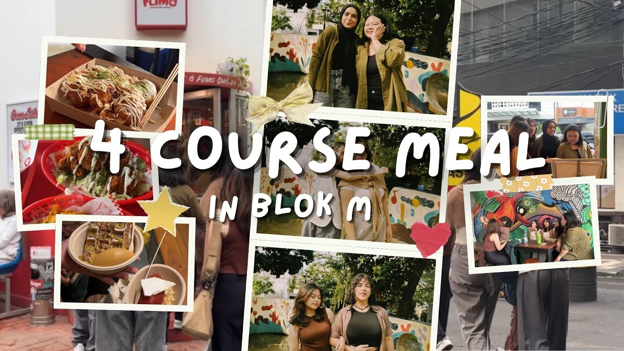 A Day at BLOK M!!! 4 course meal challenge and photobooth (WITH BUDGET ...