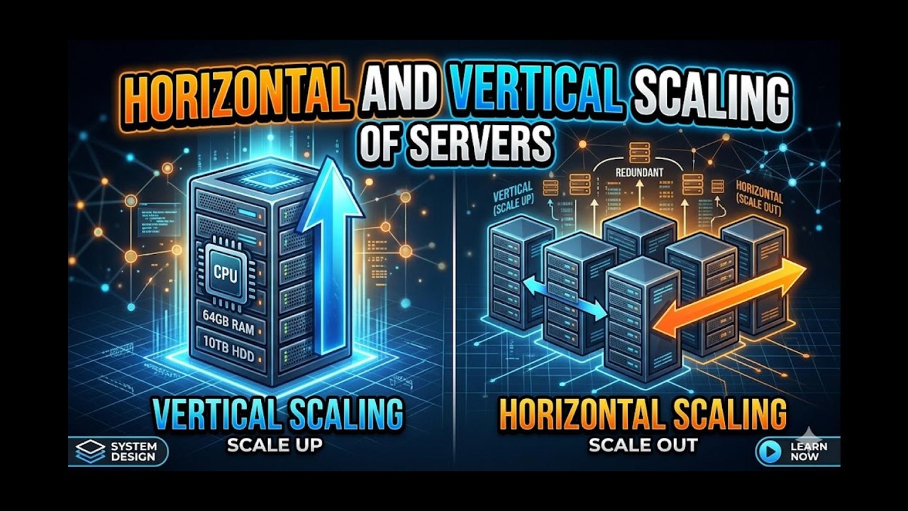 System Design: Horizontal vs. Vertical Scaling Explained - YouTube