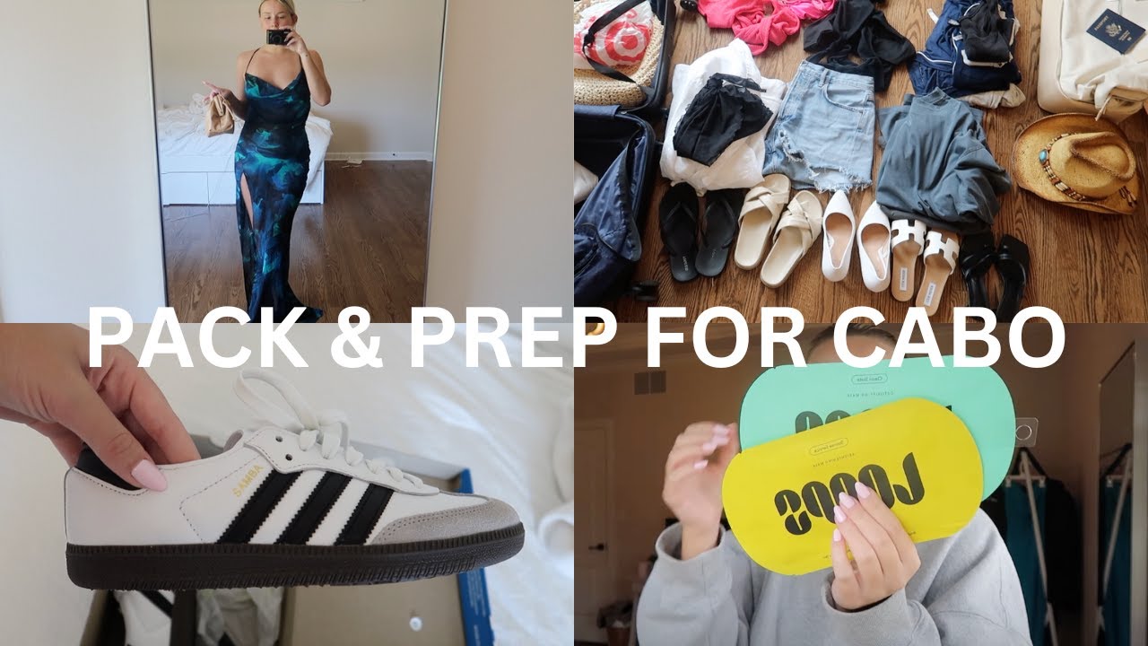 WEEK VLOG: Pack and prep w/ me for Cabo! Nails, outfits, packing + more ...