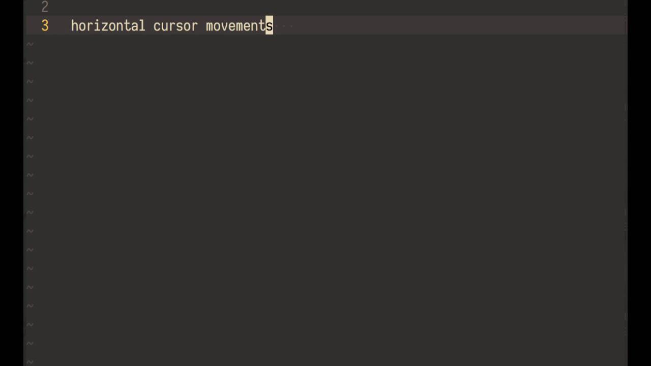 horizontal cursor movements - YouTube