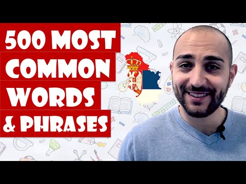 500 most common words and phrases (2022) ★ Learn Serbian