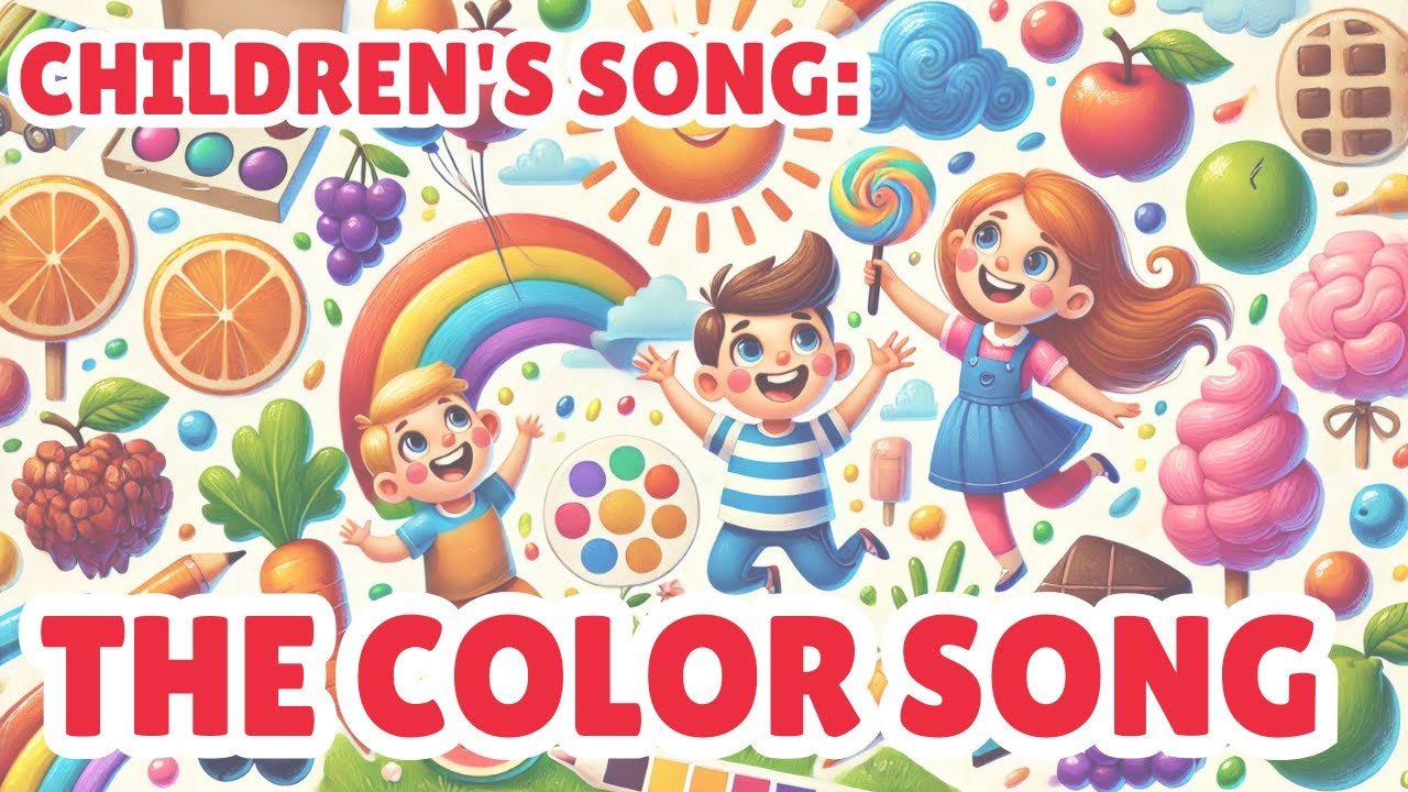 Music for Children | Sing along and learn the COLORS | The Color Song ...