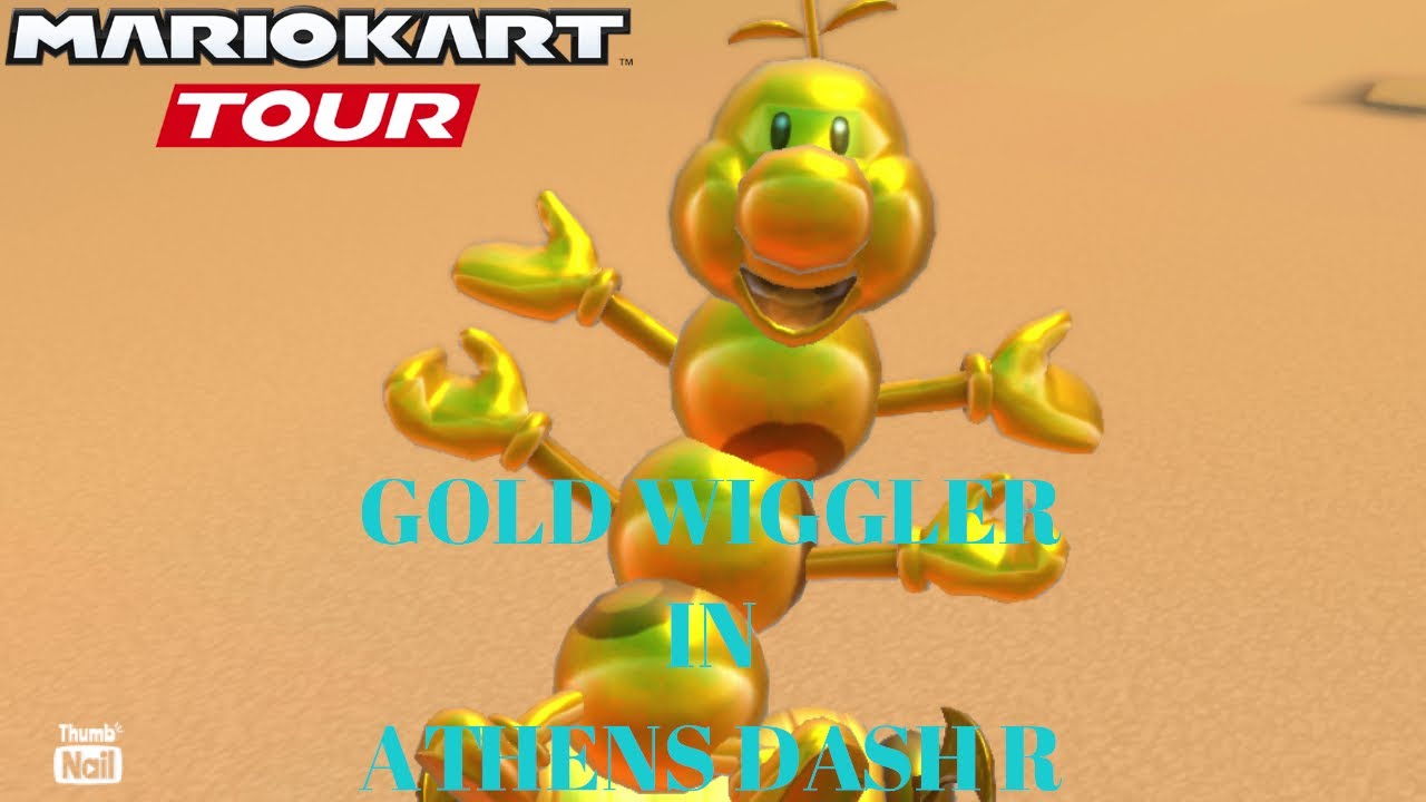 Mario Kart Tour - Gold Wiggler in Athens Dash R - YouTube