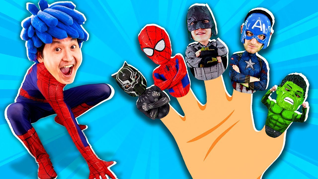 Spiderman Finger Family Song - Shoo Fly Don't Bother Me | Nursery ...