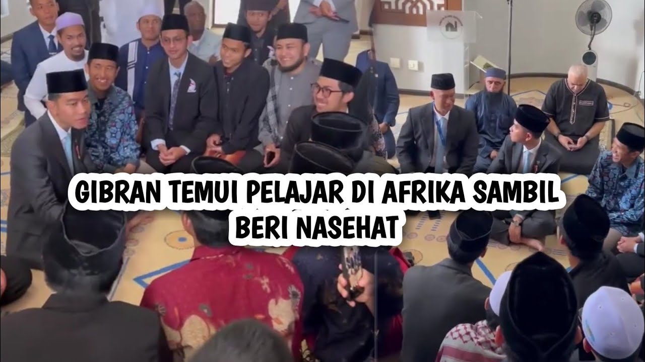 Momen Wapres Gibran Selesai Sholat Beri Nasehat Sambil Bercanda Bersama ...