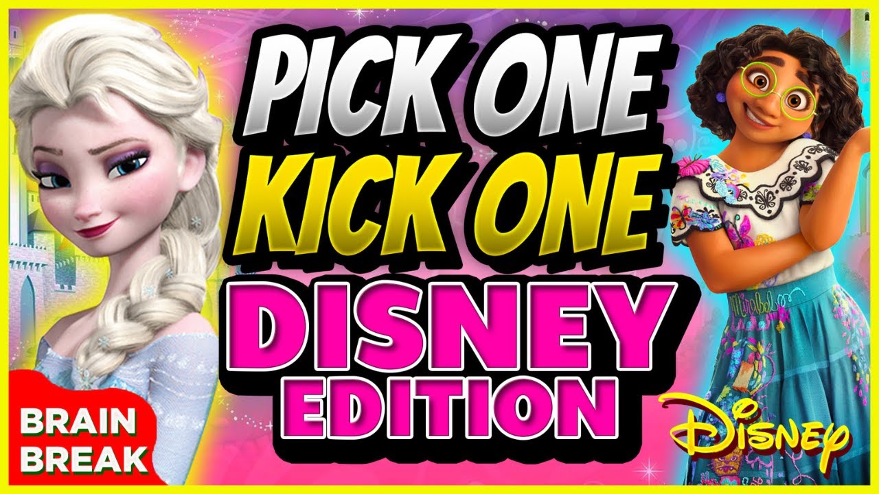 Pick One, Kick One - Disney Challenge Edition | Kids Brain Break ...