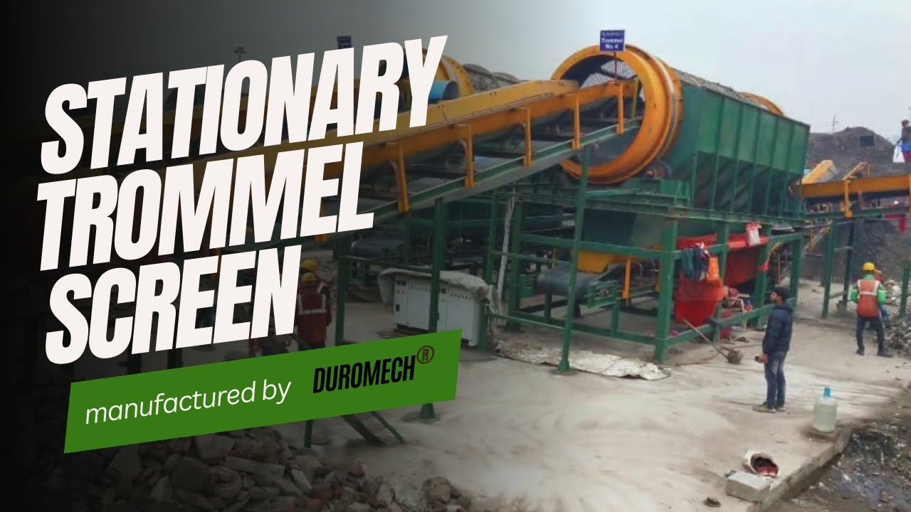 Working Process of Stationary Trommel Screen by Duromech - YouTube