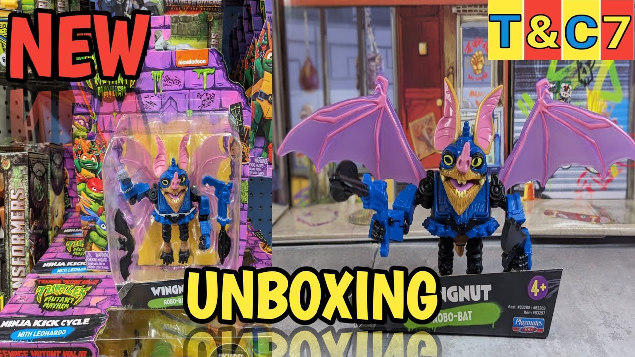 Teenage Mutant Ninja Turtles Mutant Mayhem Wingnut Robo Bat Review ...