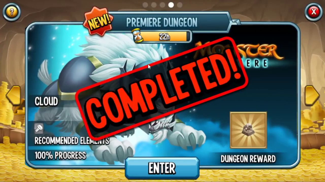 🔴Monster Legends - CLOUD level 130 - Premiere Dungeon - Best Monster :D ...