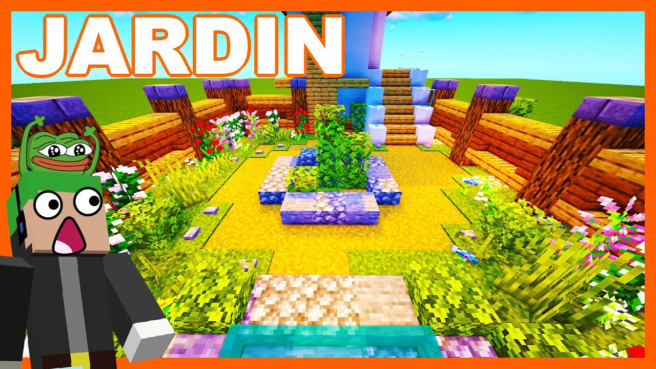 Como hacer un 🌹JARDÍN BONITO EN MINECRAFT🌹 - YouTube