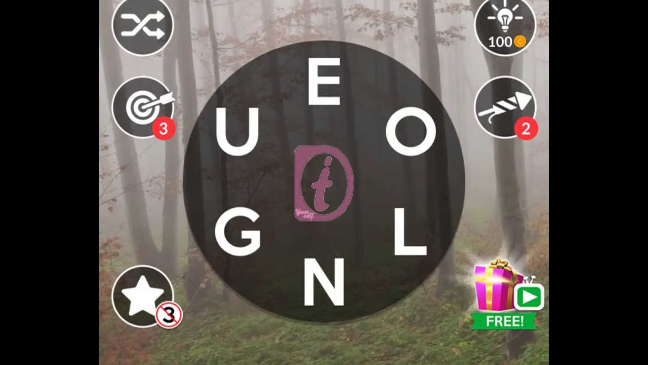1289 Wordscapes Fog Wood Level 1289 - YouTube