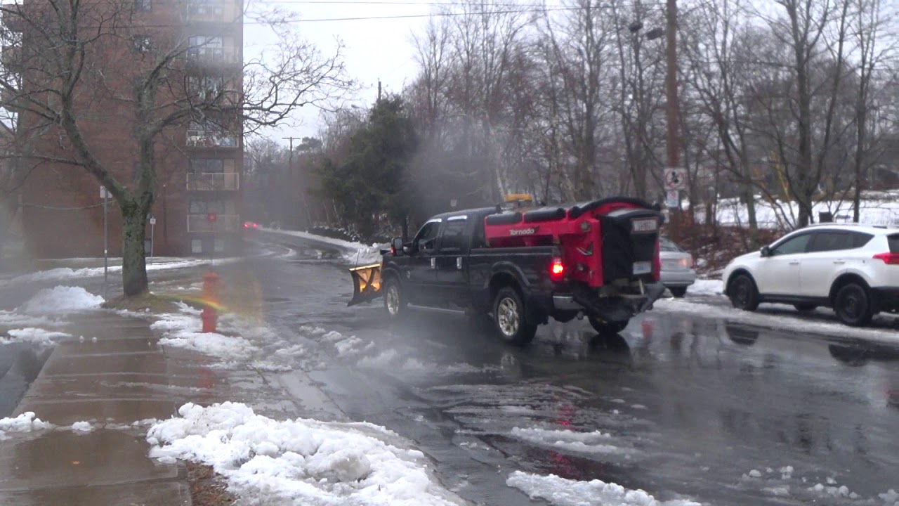 Plowing snow in Halifax NS - YouTube