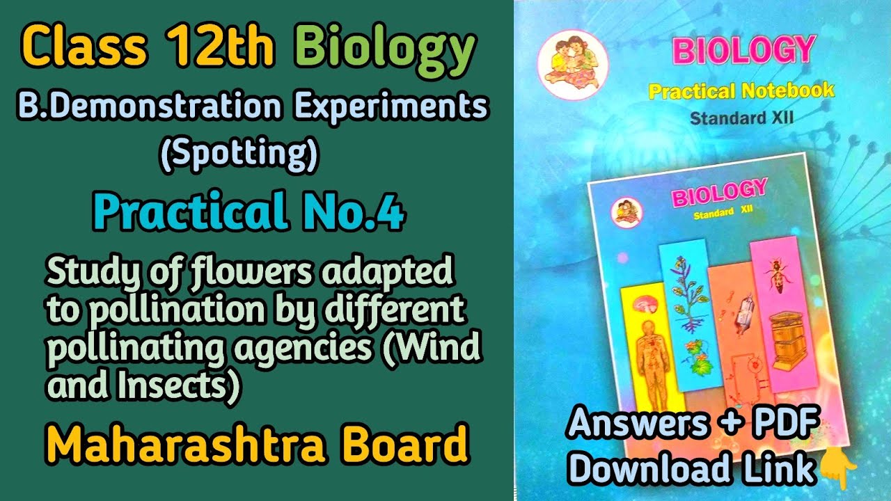 HSC Biology Practical No.4 (Spotting): Study of flowers adapted to ...