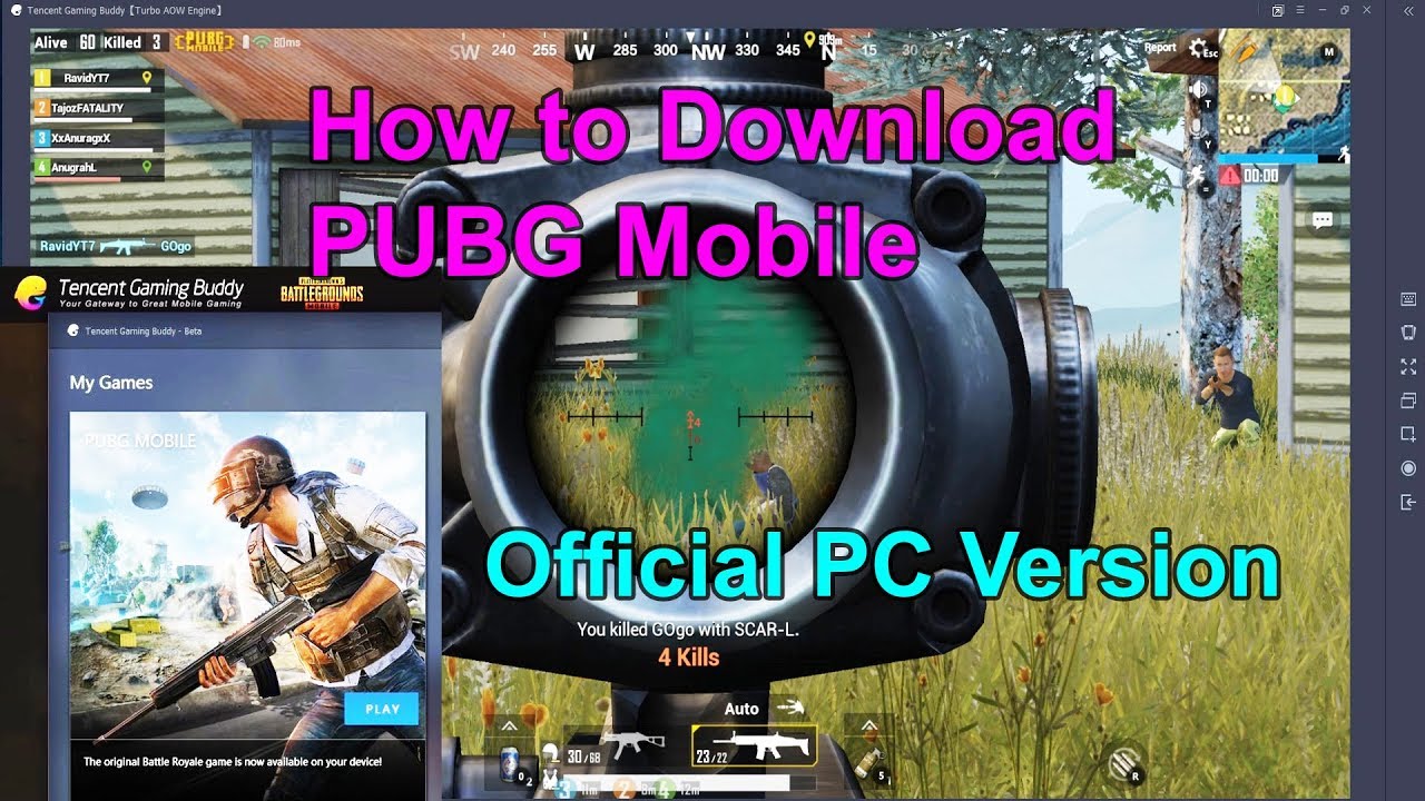 How to Play PUBG Mobile on PC OFFICIAL English Tencent Emulator | PUBG ...