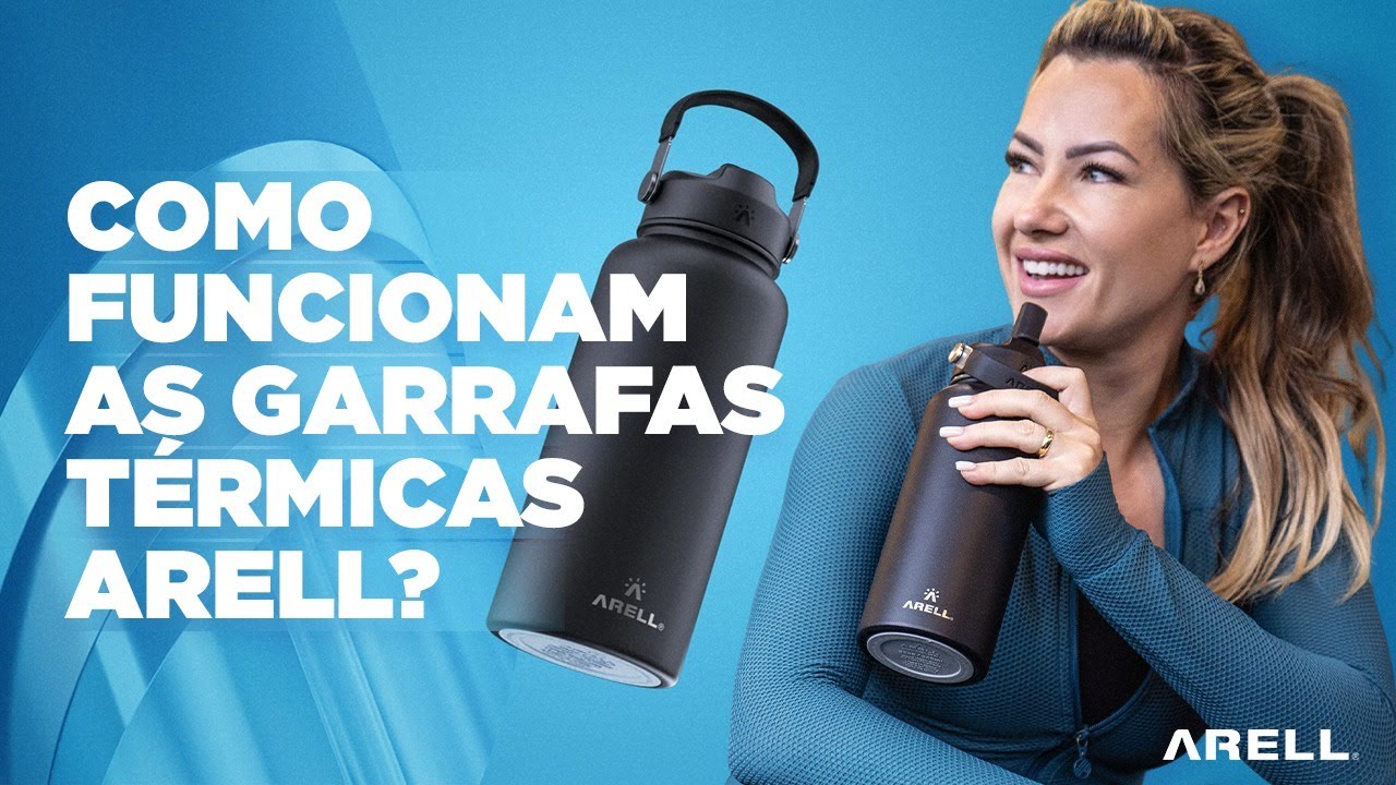 Garrafa Térmica Arell Straw Flask com Isolamento a Vácuo | Conheça as ...