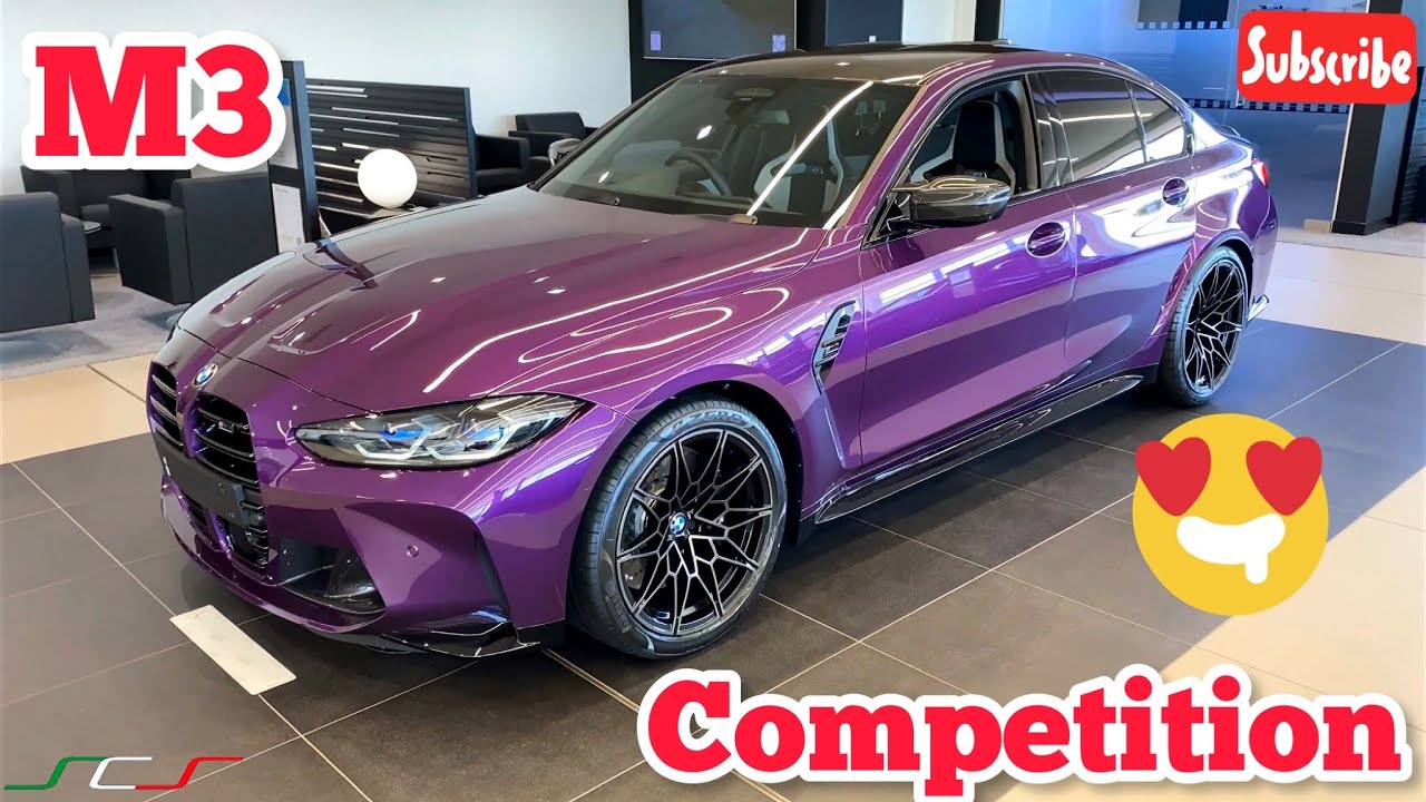 2022 BMW M3 Competition Saloon S58 Individual Paint 360 - YouTube