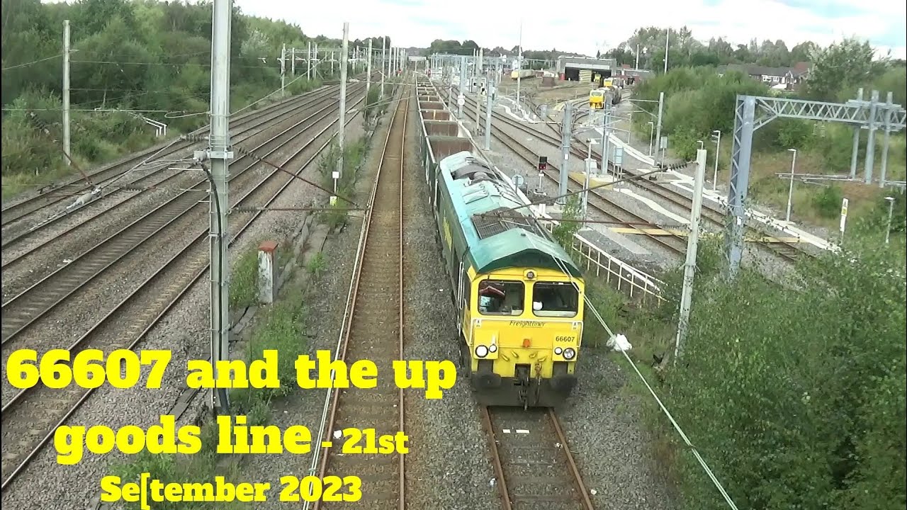 66607 and the up goods line - 21st September 2023 - YouTube