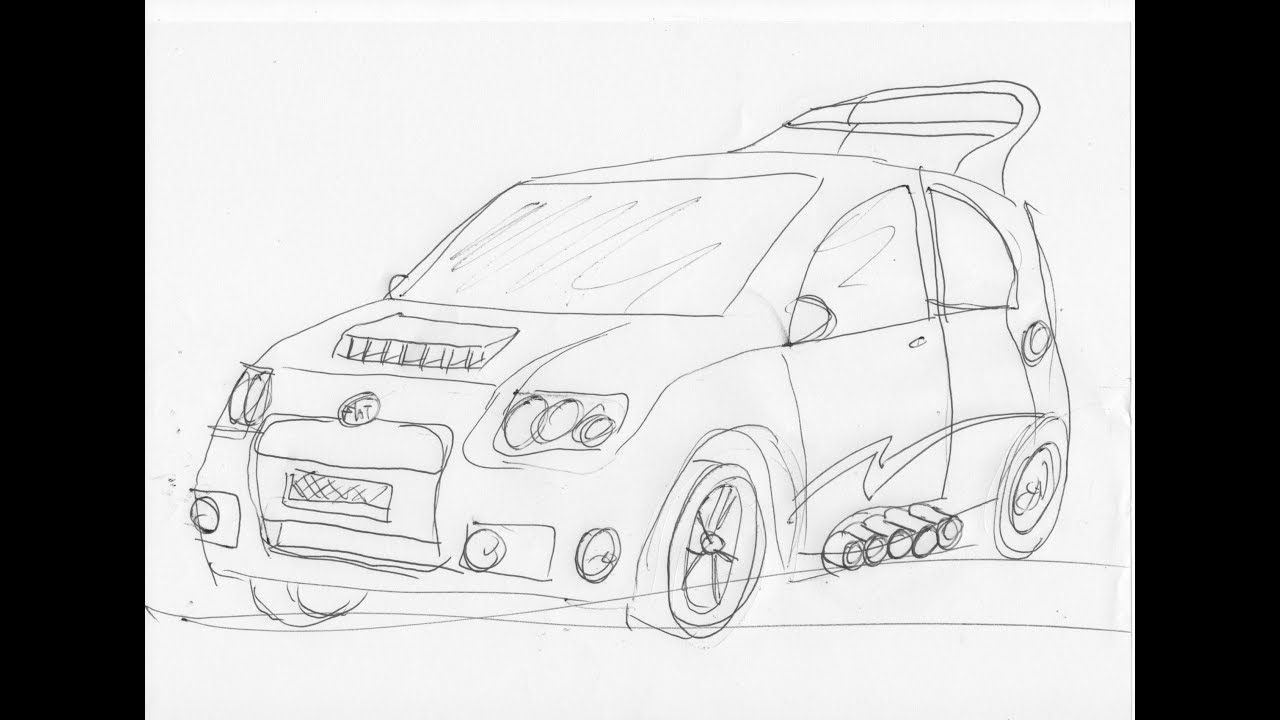 modifica fiat panda tuning - YouTube