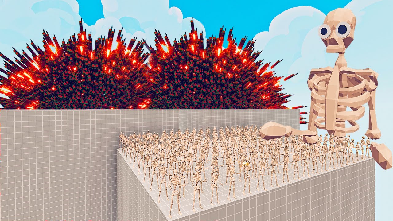 100x SKELETON + 1x GIANT vs 1x EVERY GOD Totally Accurate Battle ...