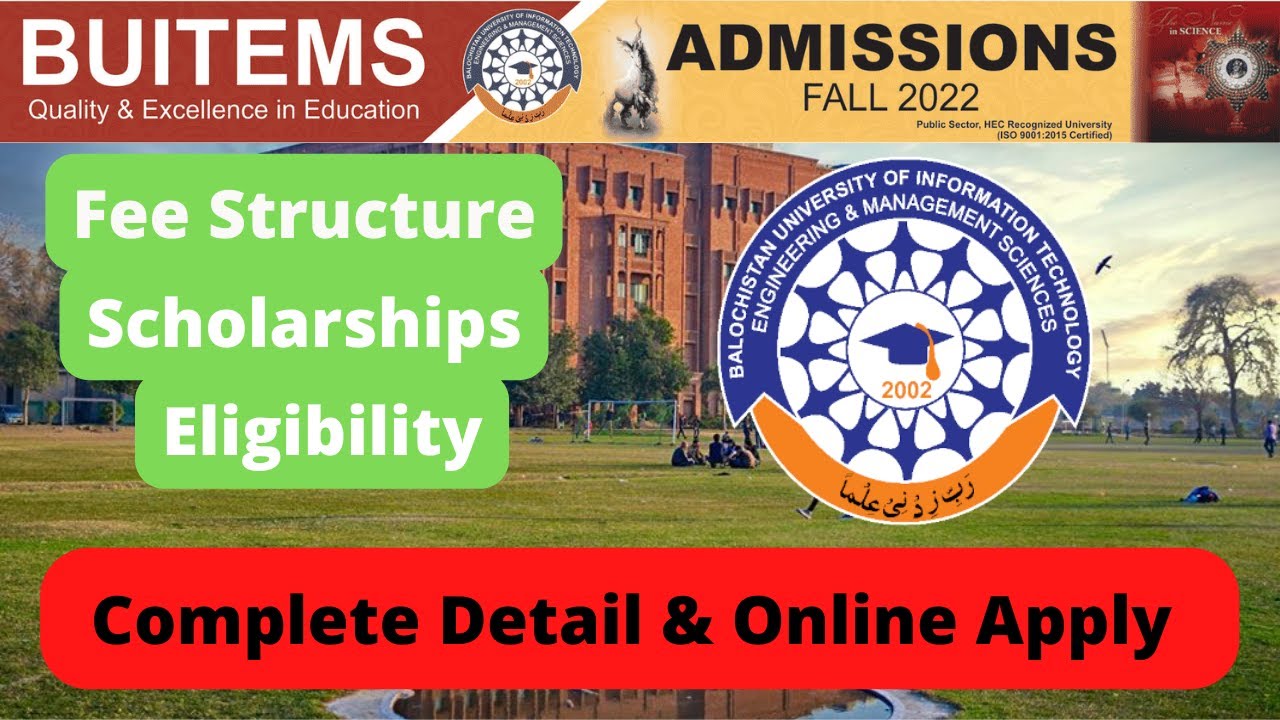 BUITEMS University Admission 2022 | BUITEMS University Fee Structure ...