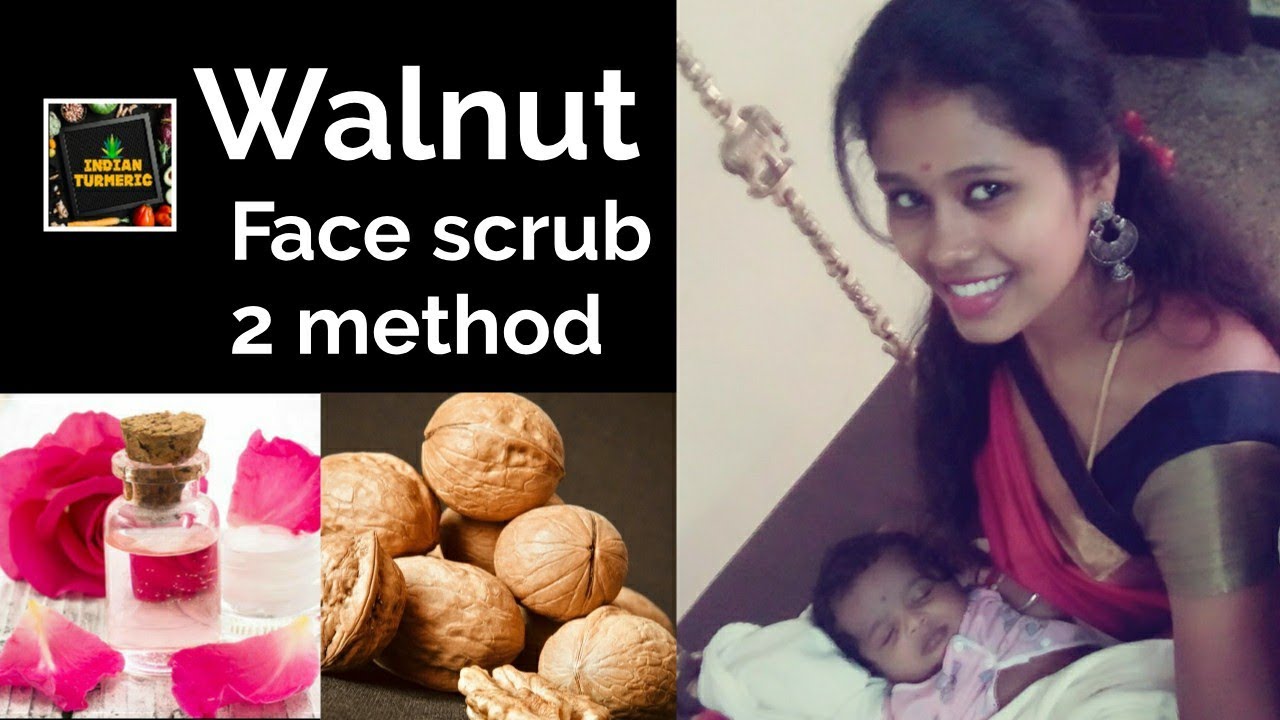 Walnut face mask | walnut face scrub for glowing skin | home made face ...