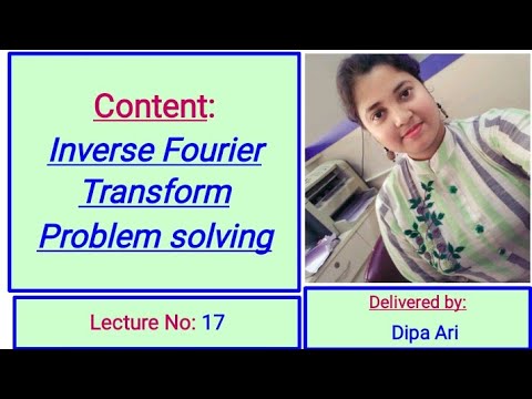 Problem solving~Inverse Fourier Transform - YouTube