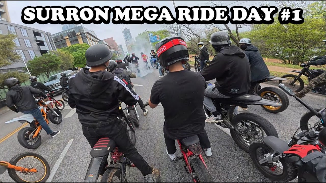 SURRON MEGA RIDE DAY #1 (WORLD RECORD?) - YouTube