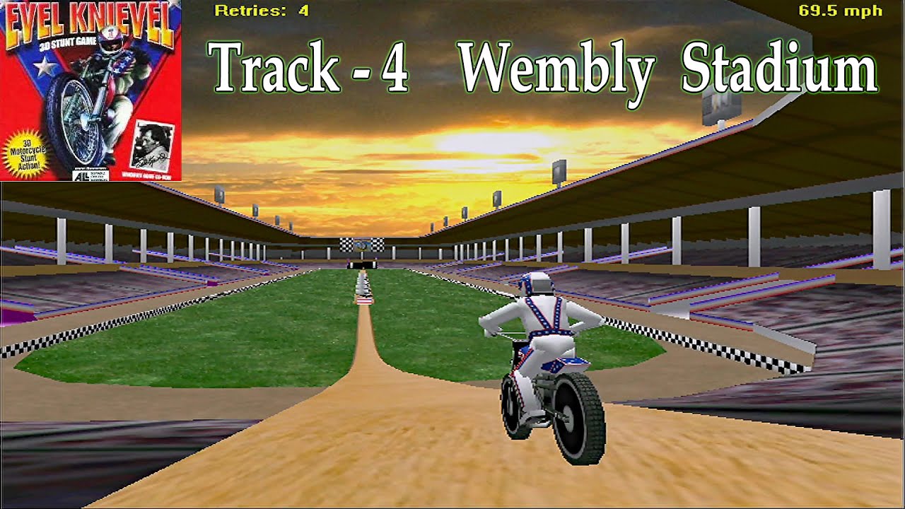 Evel Knievel Stunt Game - Wembly Stadium - Track 4 - 3dfx Velocity 100 ...