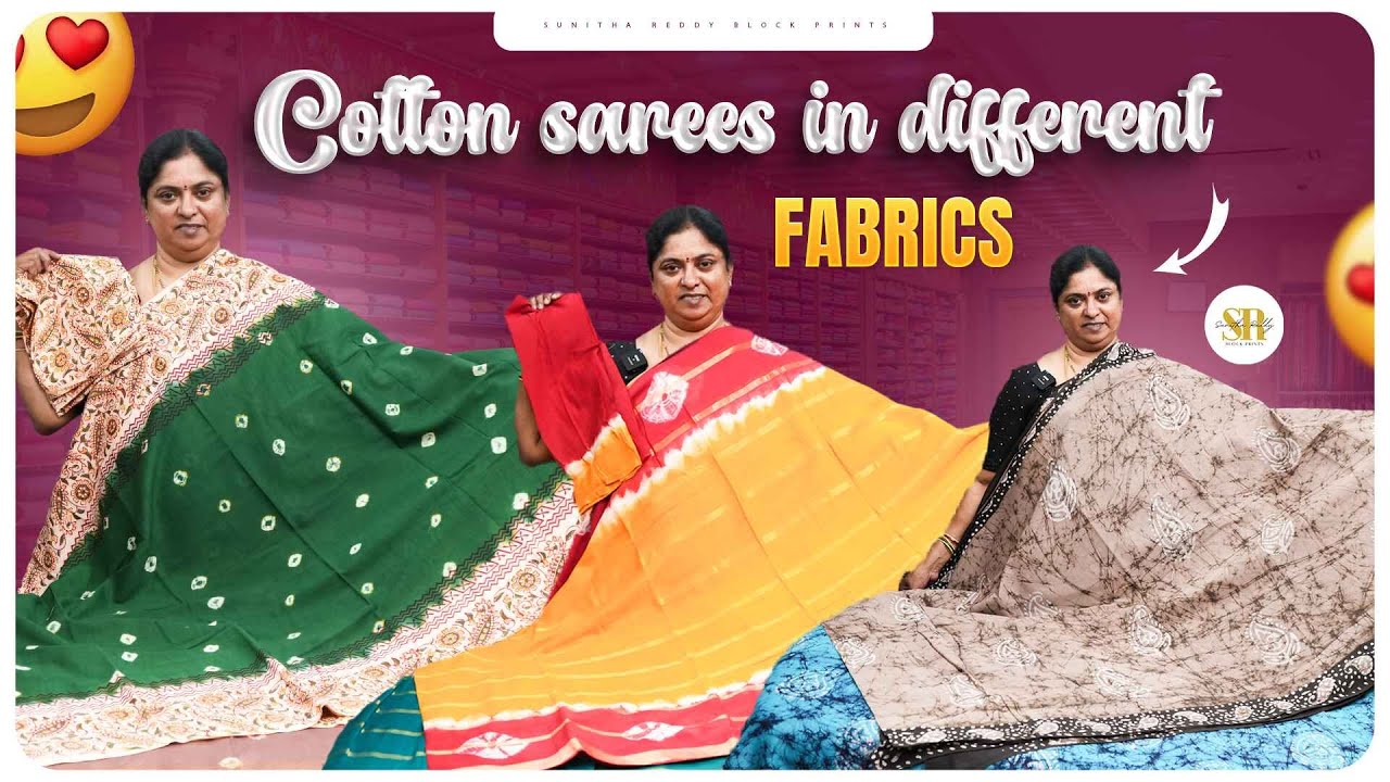 Latest Cotton Sarees | With Multiple Fabrics Sarees | Do Not Miss |By ...