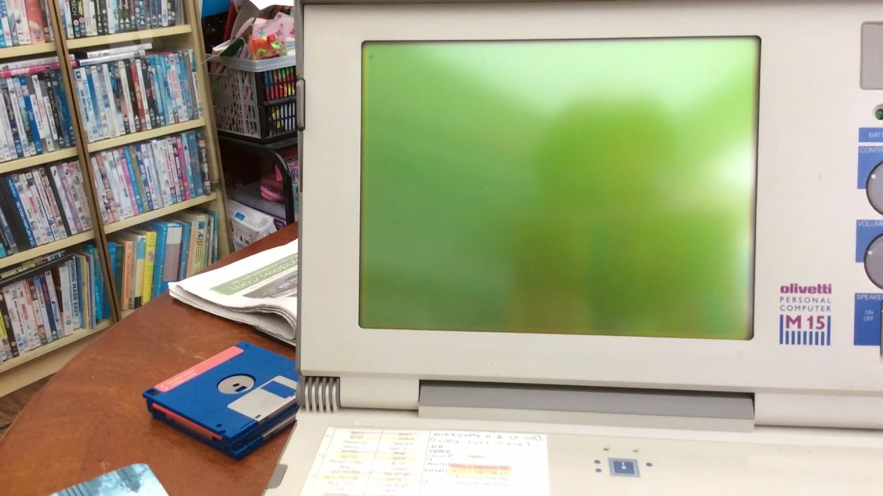 Problem with the Olivetti M15 Laptop (no fixed disks present) - YouTube