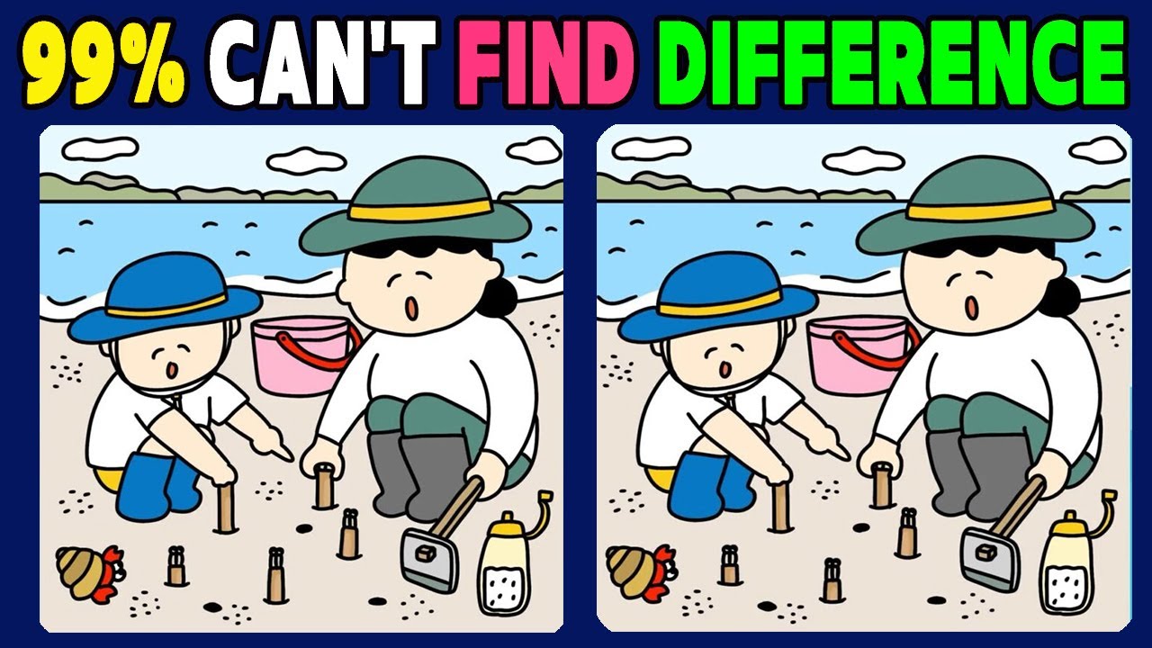 Find the Difference: 99% Can't Spot Difference 【Spot the Difference ...