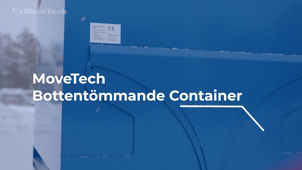 MoveTech Bottentömmande Container - YouTube