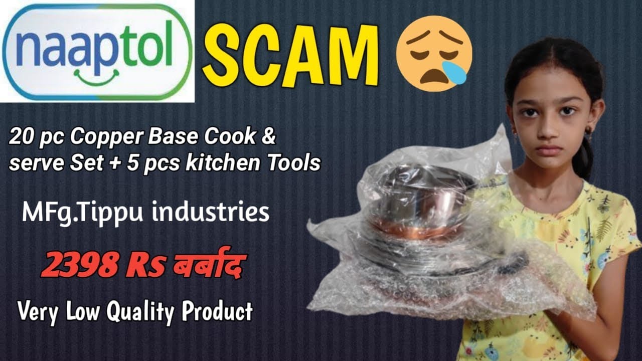 Naaptol - 20pcs Copper base cook serve set Products Quality issue ...