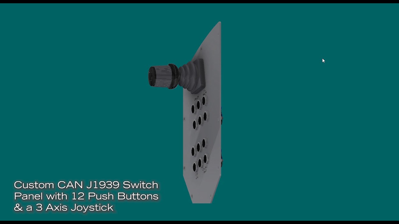 Full View: 12-Button Switch Panel with 3-Axis Joystick - YouTube