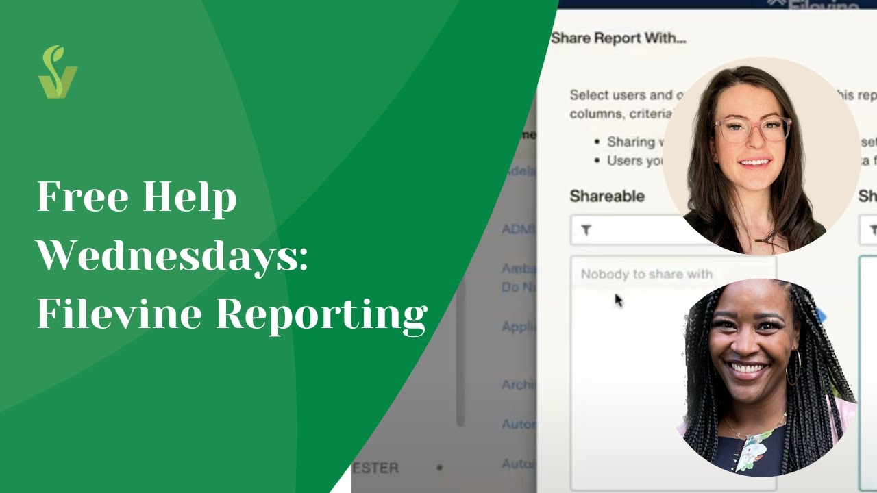 Free Help Wednesdays: Filevine Reporting - YouTube