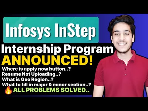 Infosys instep internship 2024 | How to apply for infosys instep ...