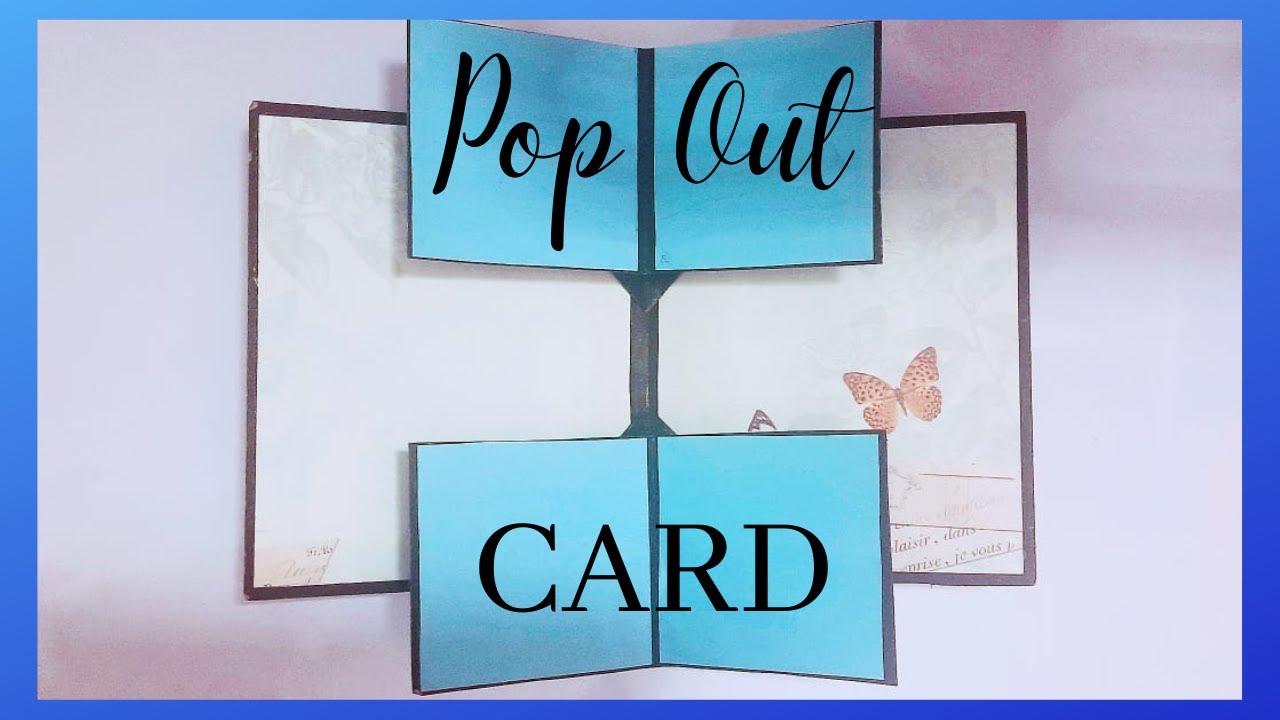 Double pop out card | DIY pop out card - YouTube