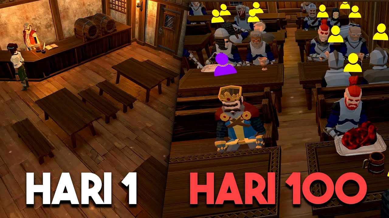 100 Hari jadi pemilik kedai minuman di Tavern Master - YouTube